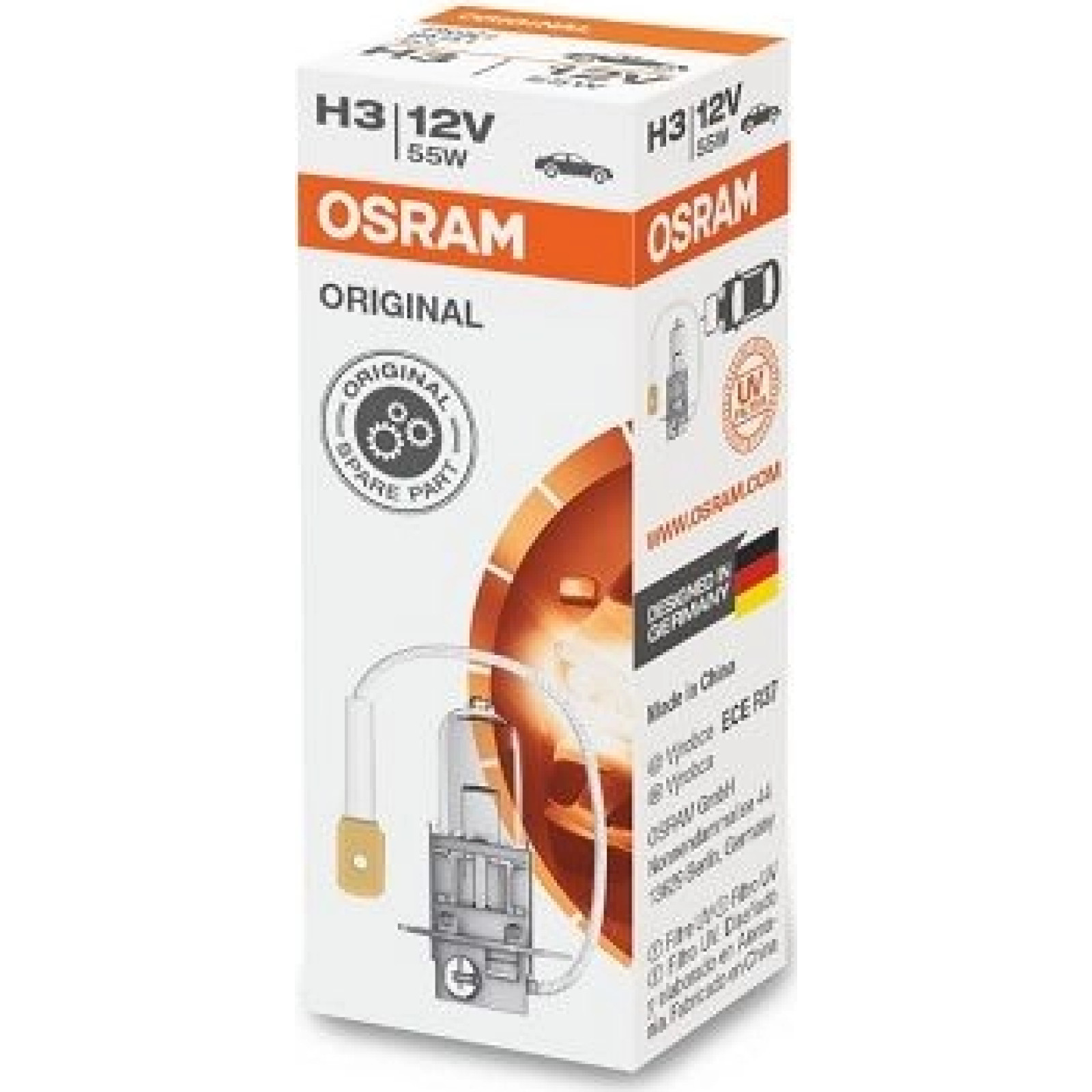 Osram Glühlampe, Fernscheinwerfer Original H3 12V Faltschachtel 64151